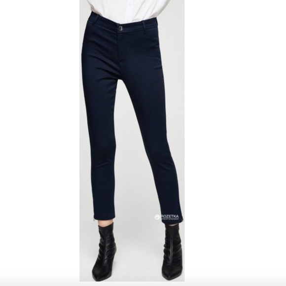 Mango | Pants & Jumpsuits | New Mango Black Chinos Pants Stretch Fit ...